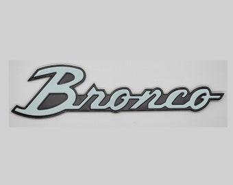 Bronco Script Emblem Red - Etsy