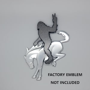 Add-a-squatch With PEACE SIGN - Sasquatch Riding Bronco - Etsy