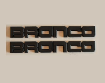 Bronco Script Emblem - Etsy