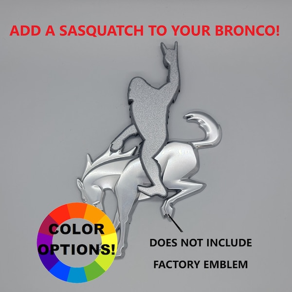 Bronco Sasquatch Sticker - Etsy
