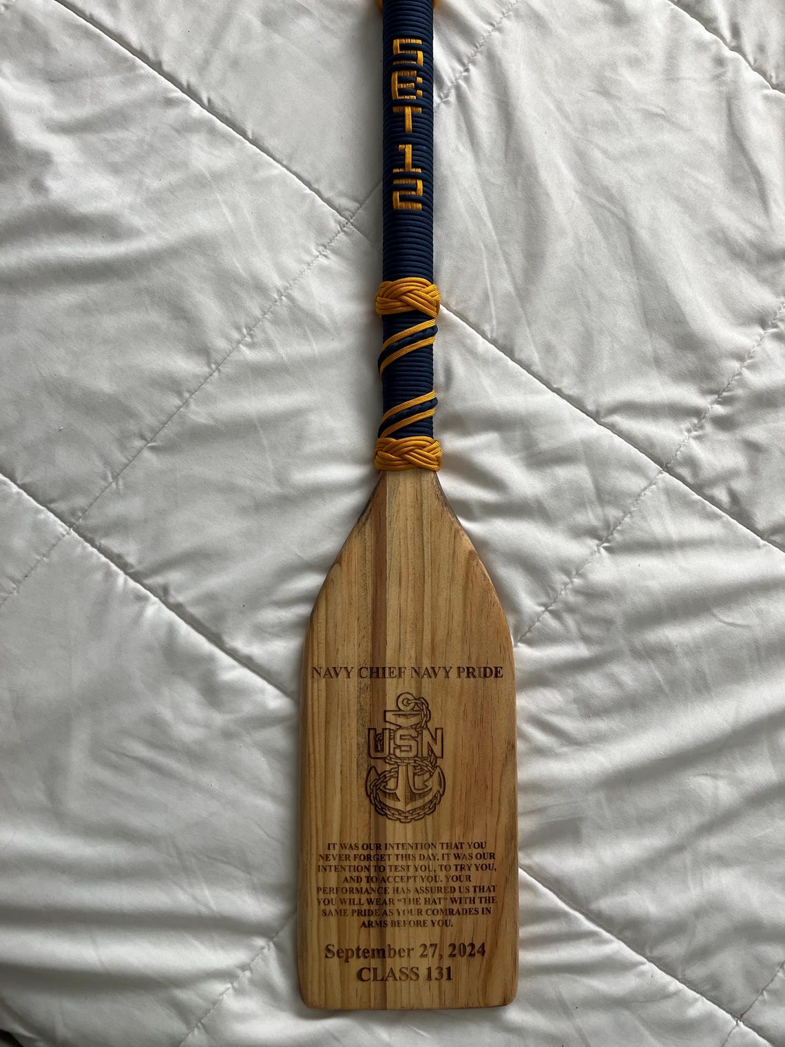 Custom Laser Engraved and Wrapped Paracord Paddle, Meticulously Wrapped ...