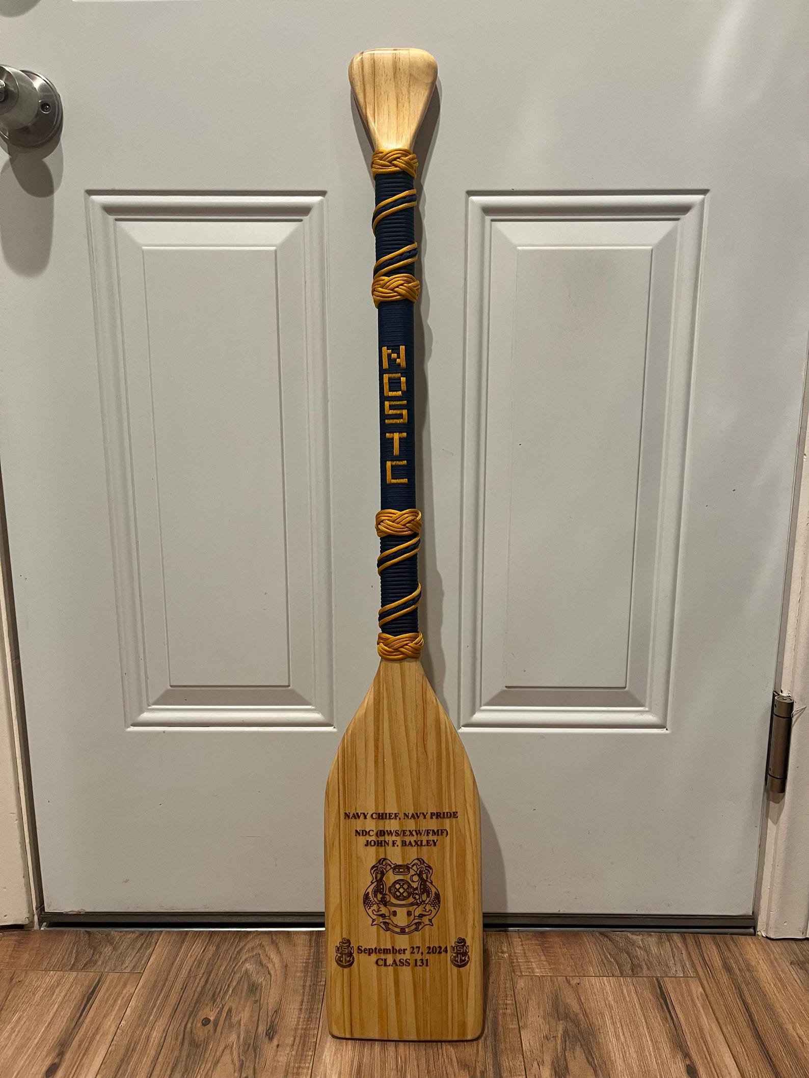 Custom Laser Engraved and Wrapped Paracord Paddle, Meticulously Wrapped ...