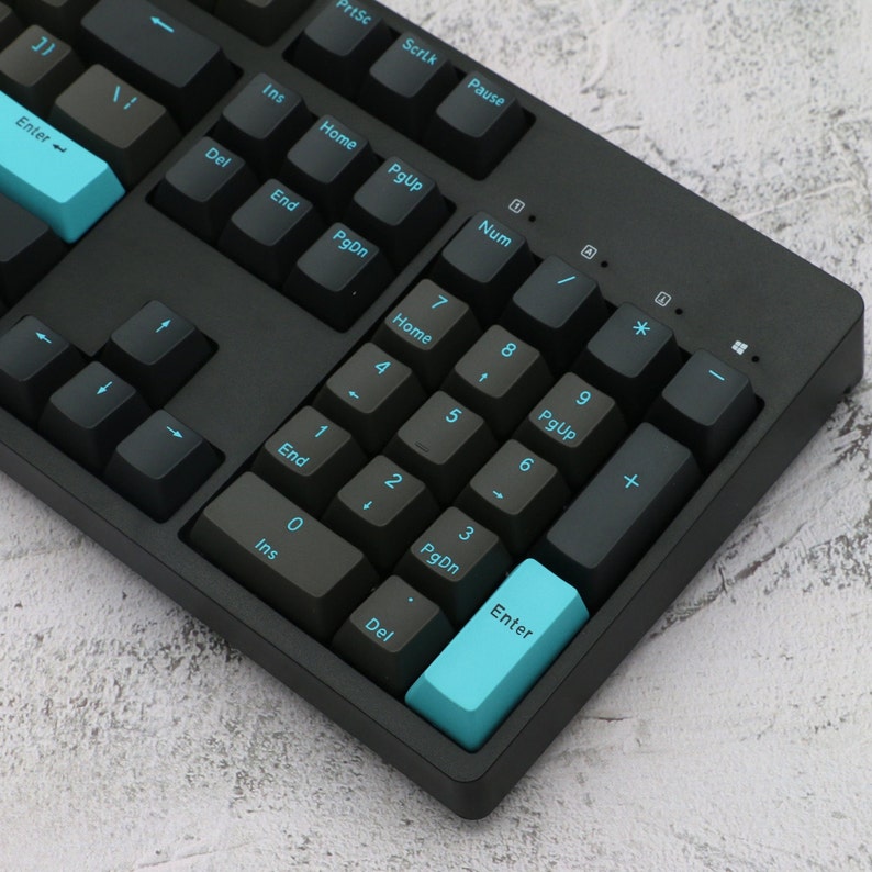 Obsidian Keycap Set OEM Profile Double Shot PBT Key Cap - Etsy
