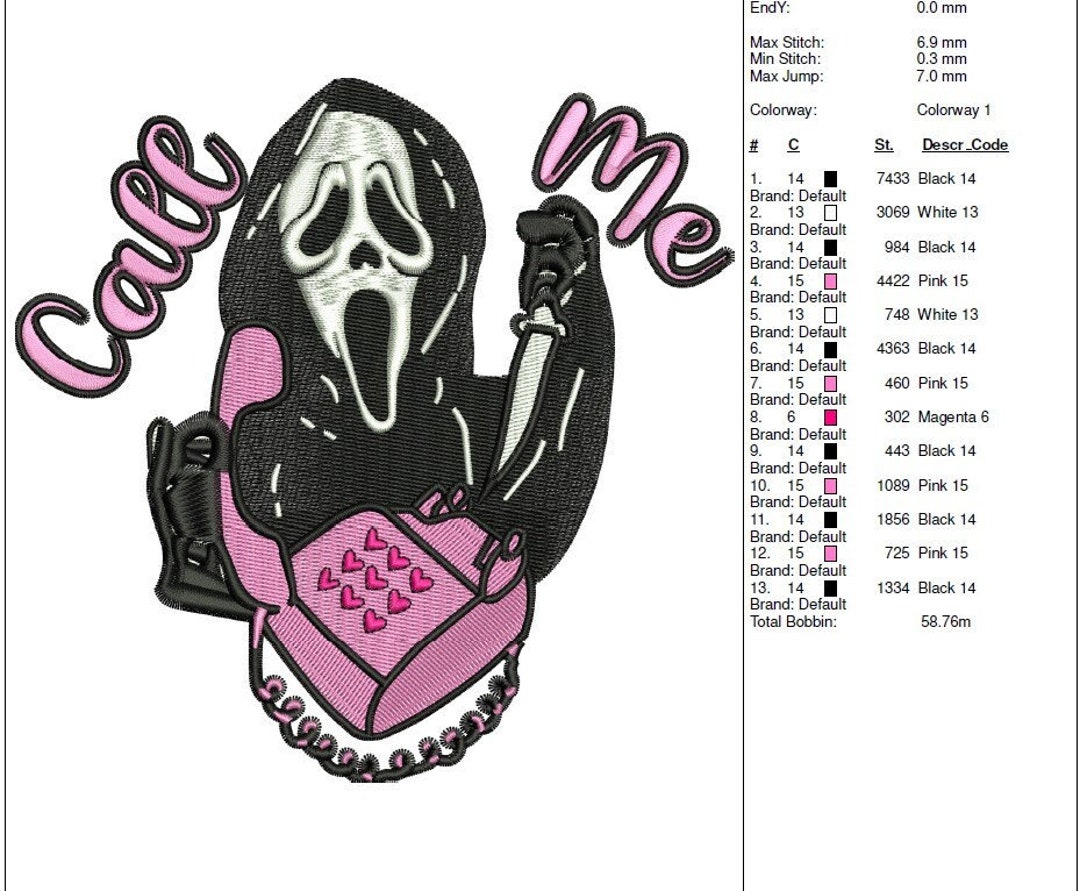 Halloween Embroidery Design, Spooky Embroidery Design, Pumpkin ...