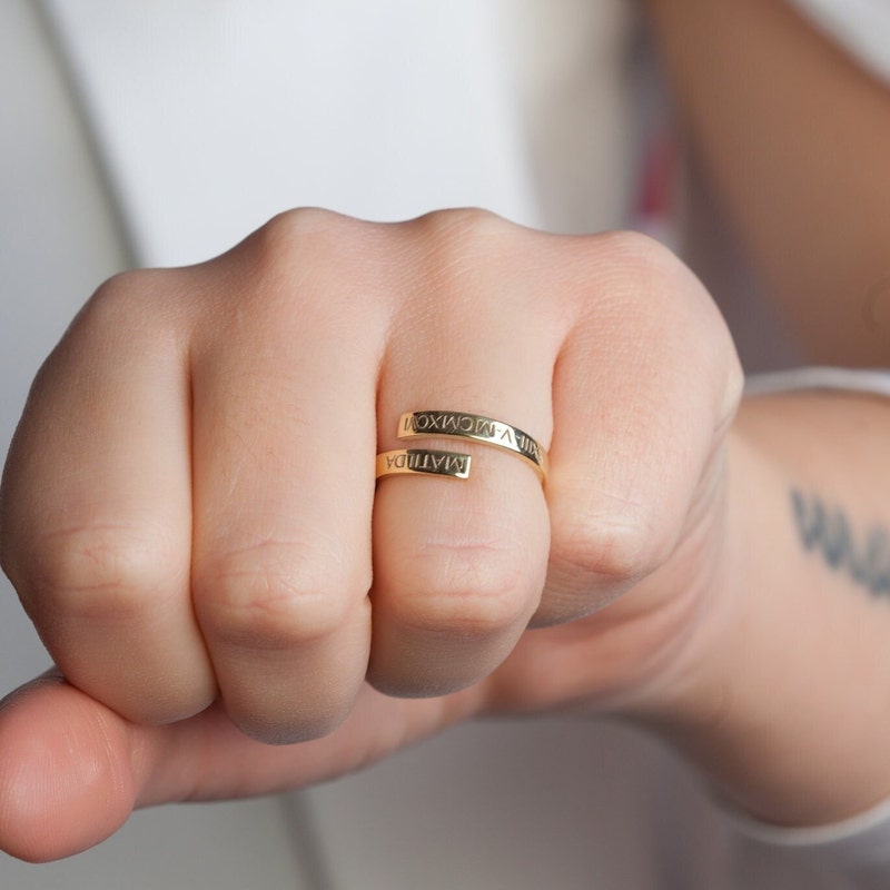 Engraved Ring - Etsy
