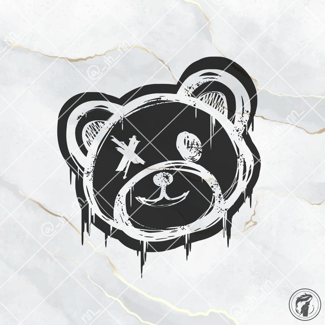 Graffiti Teddy Bear, Inverse Teddy Bear Svg, Voodoo Teddy Bear ...