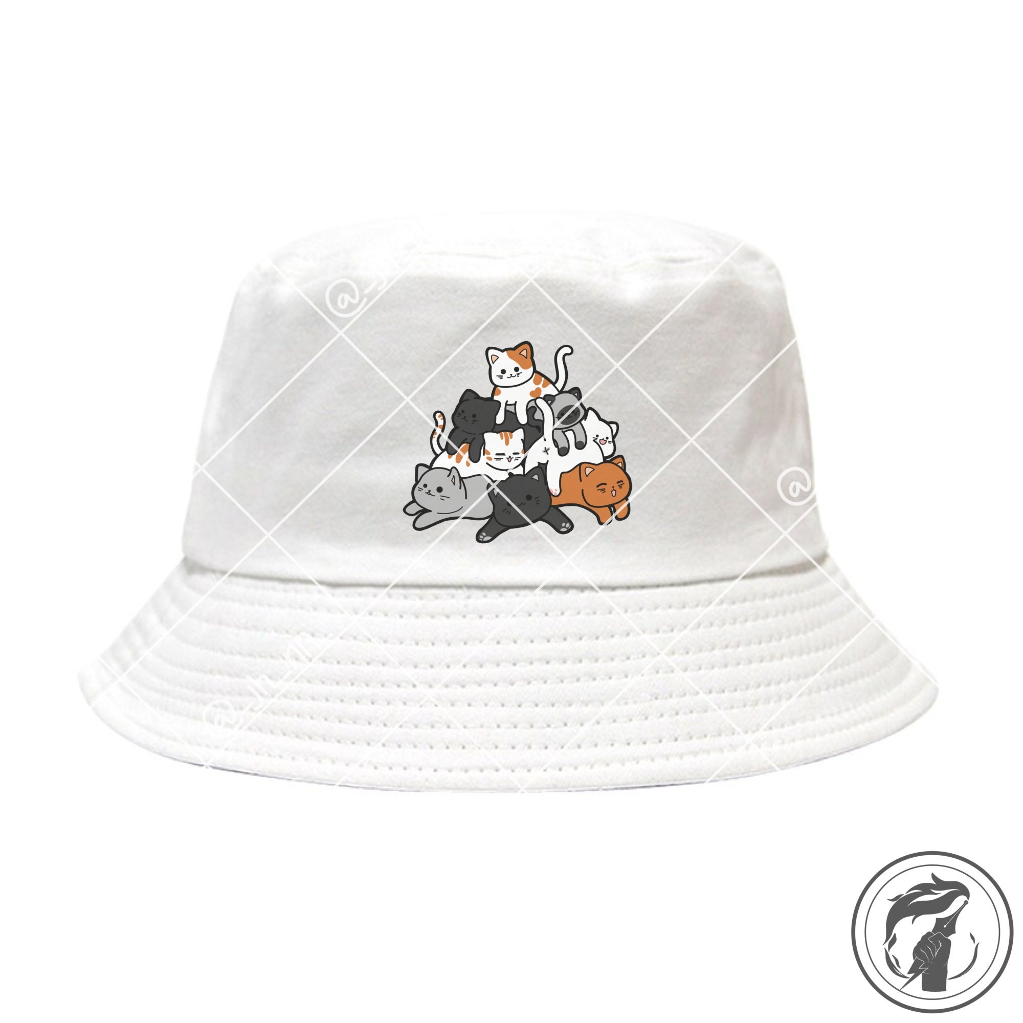 Kawaii Cats Stack Svg Cat Silhouette Svg Meowtain Svg Cat - Etsy