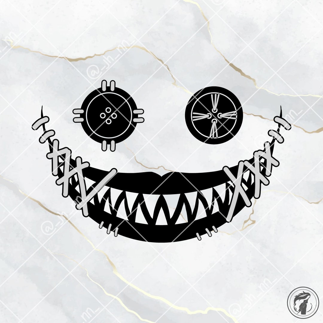 Coraline Button Eyes Svg Happy Halloween Png Graffiti Trick - Etsy