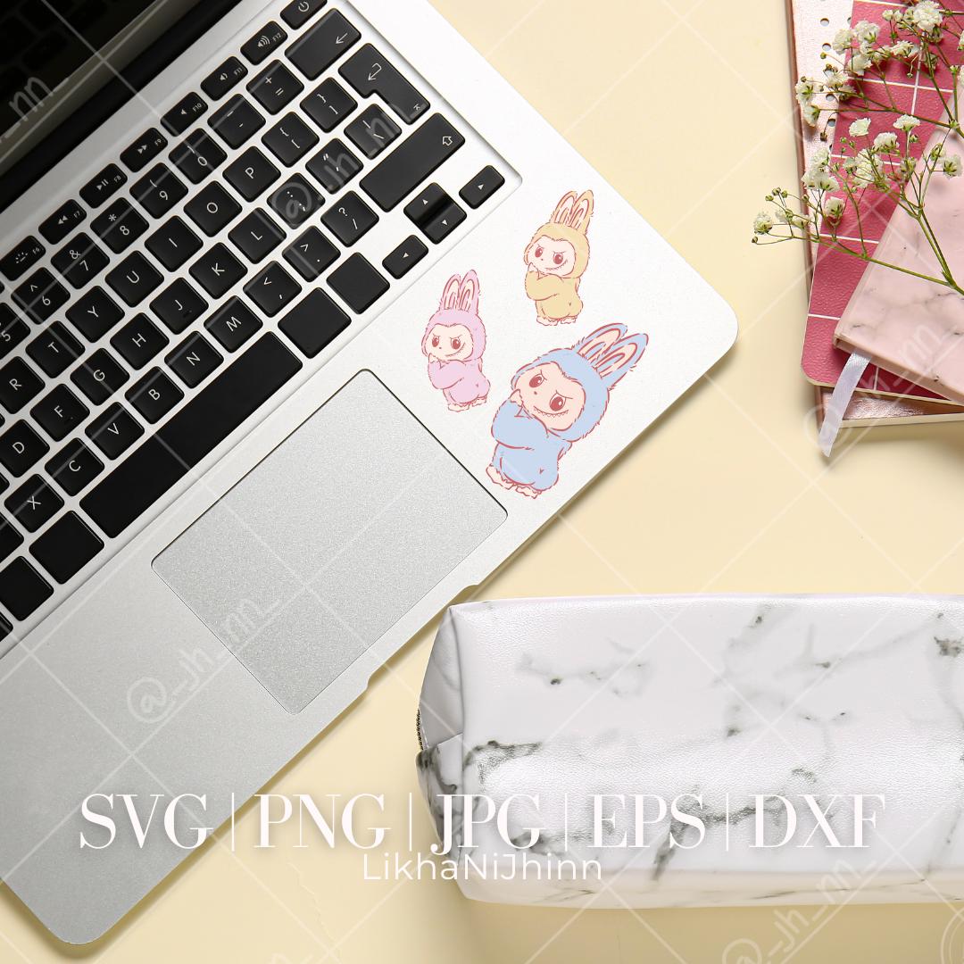Pack of 6 Cute Labubu for Digital Download, Original Labubu Design in ...