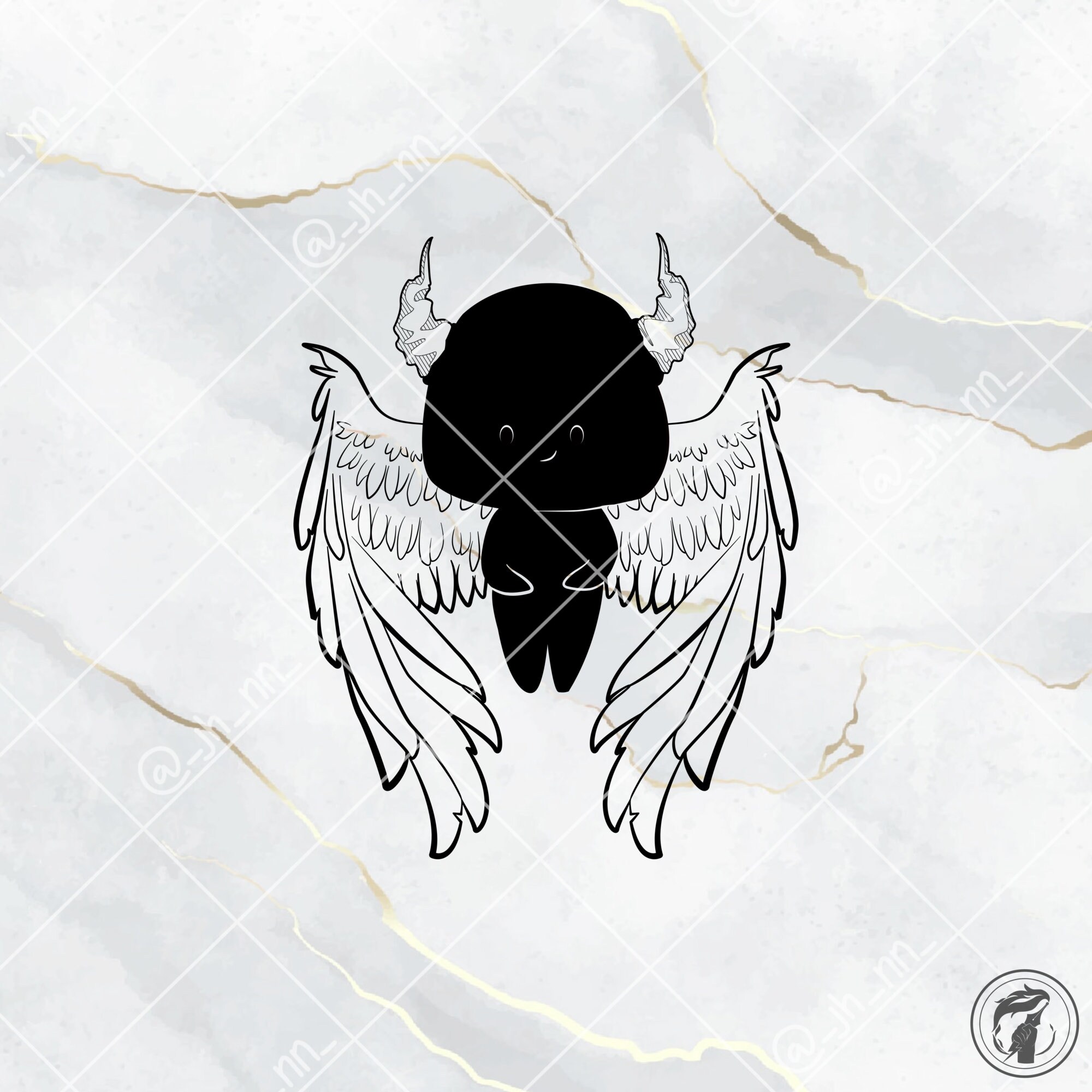 Evil Wings Drawing
