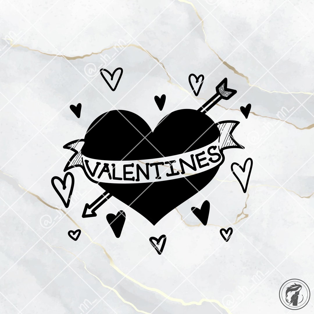 Valentines Heart SVG, Love Hearts SVG, Combined Hearts PNG, Valentines ...