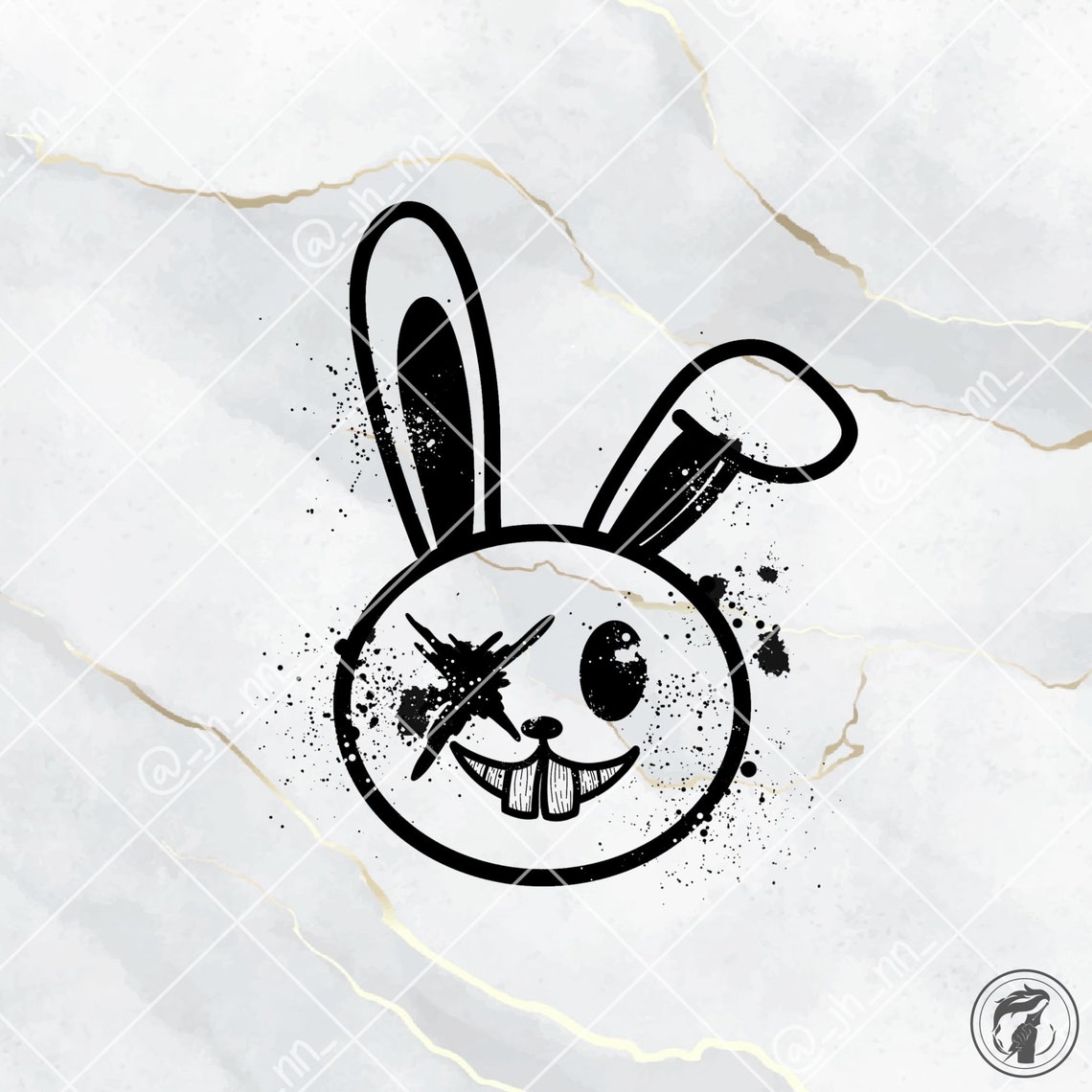 Graffiti Bunny Svg, Easter Bunny Svg, Voodoo Bunny, Gangster Rannit ...