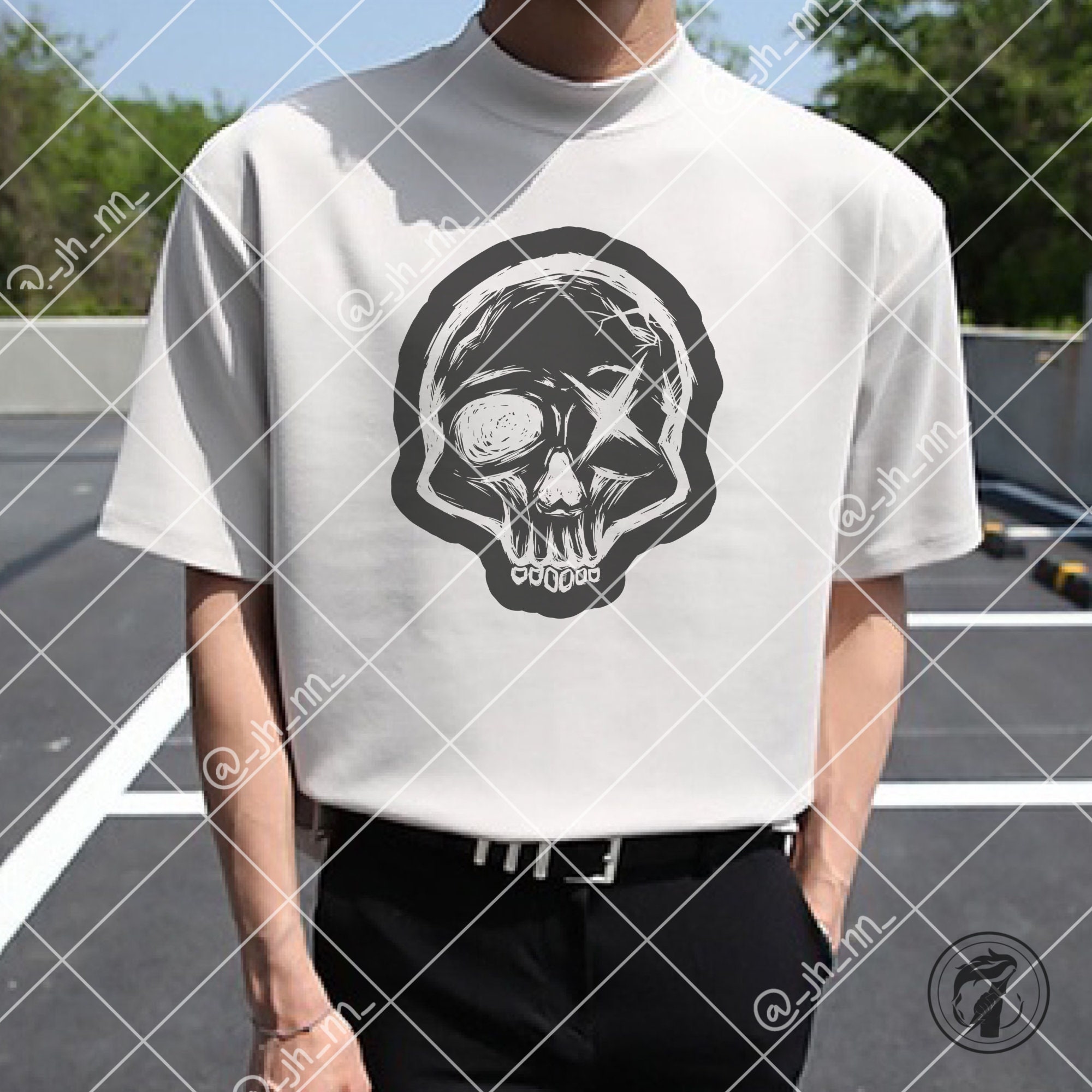Skull Graffiti SVG, Edgy Inverse Skull Png for T-shirt and Hat, Skull ...