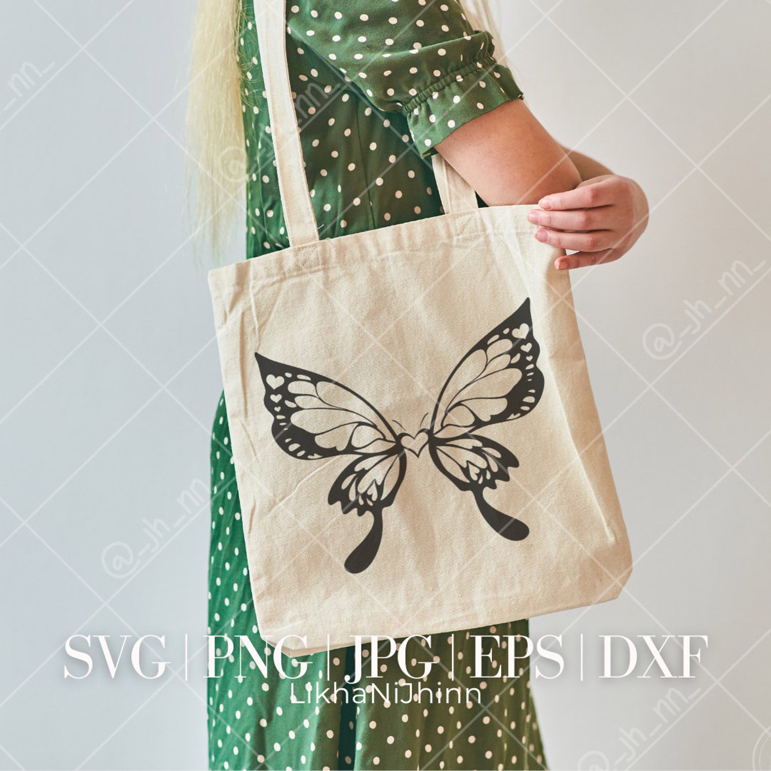 Butterfly Outline SVG File for Cricut, Heart Butterflies SVG for Girls ...