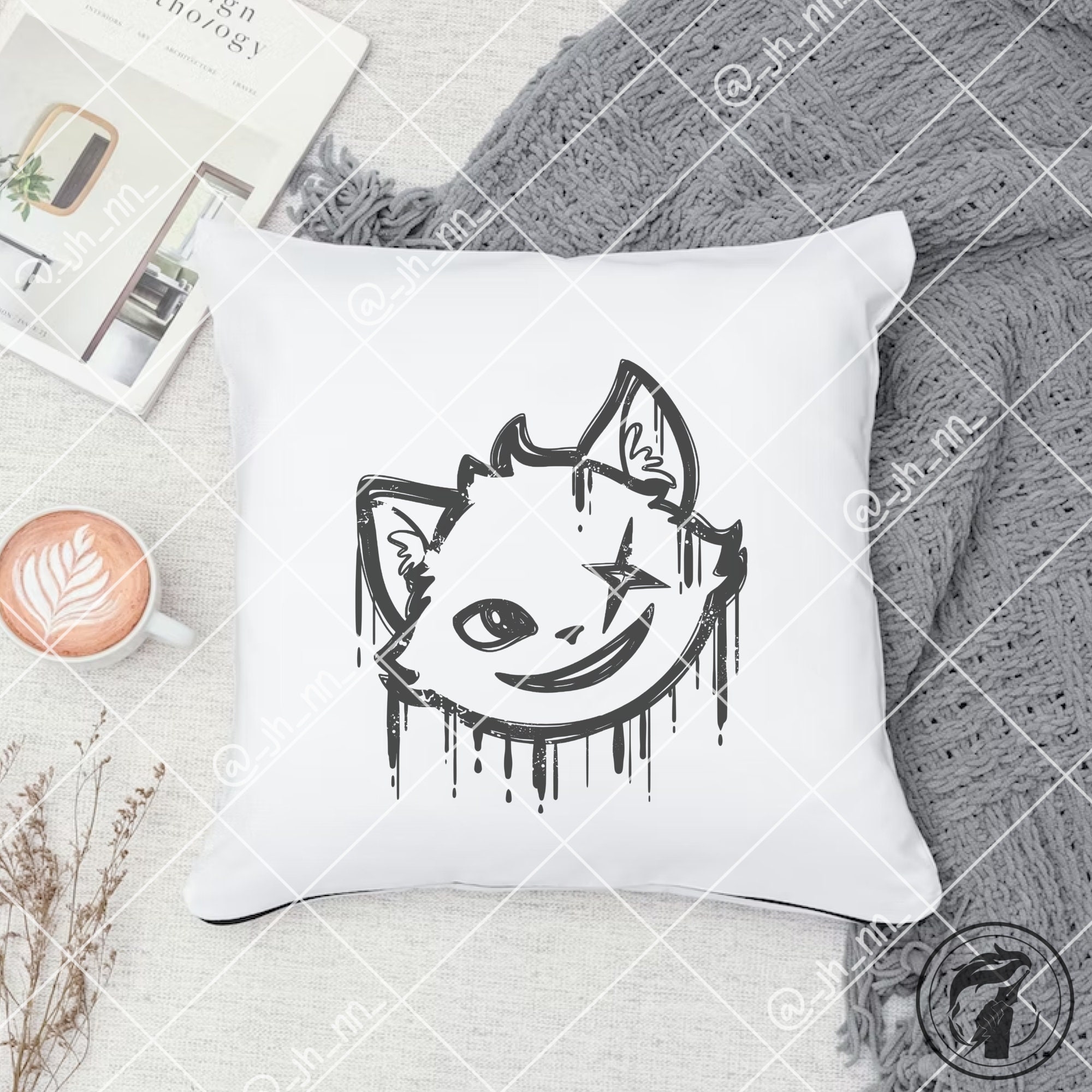 Cat Svg, Cat Graffiti Svg for Cricut, Cat Graffiti Digital Print for T ...