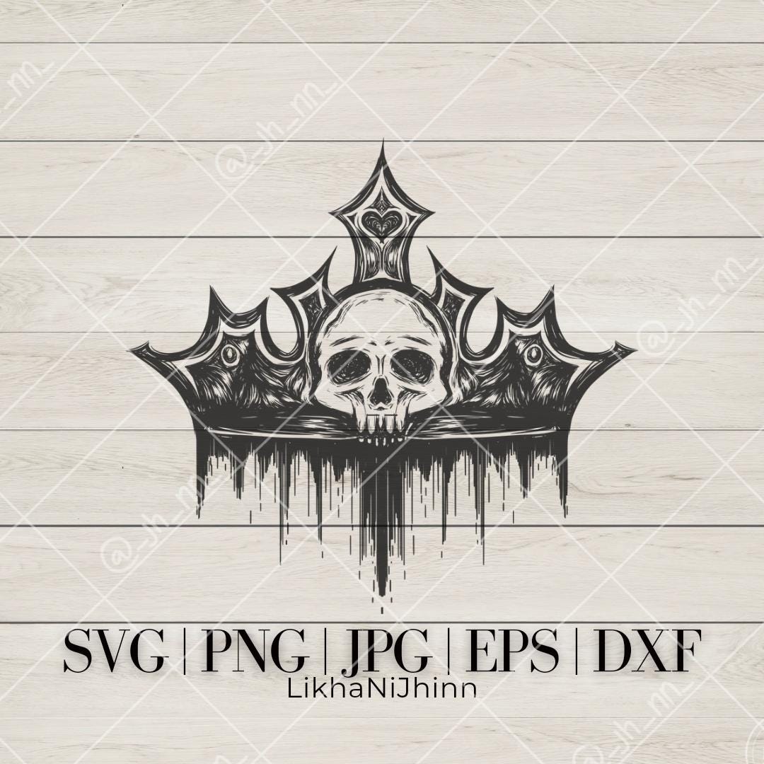 Skull Crown Svg, Skull Graffiti Svg, Skeleton Svg, Grim Reaper, Skull ...