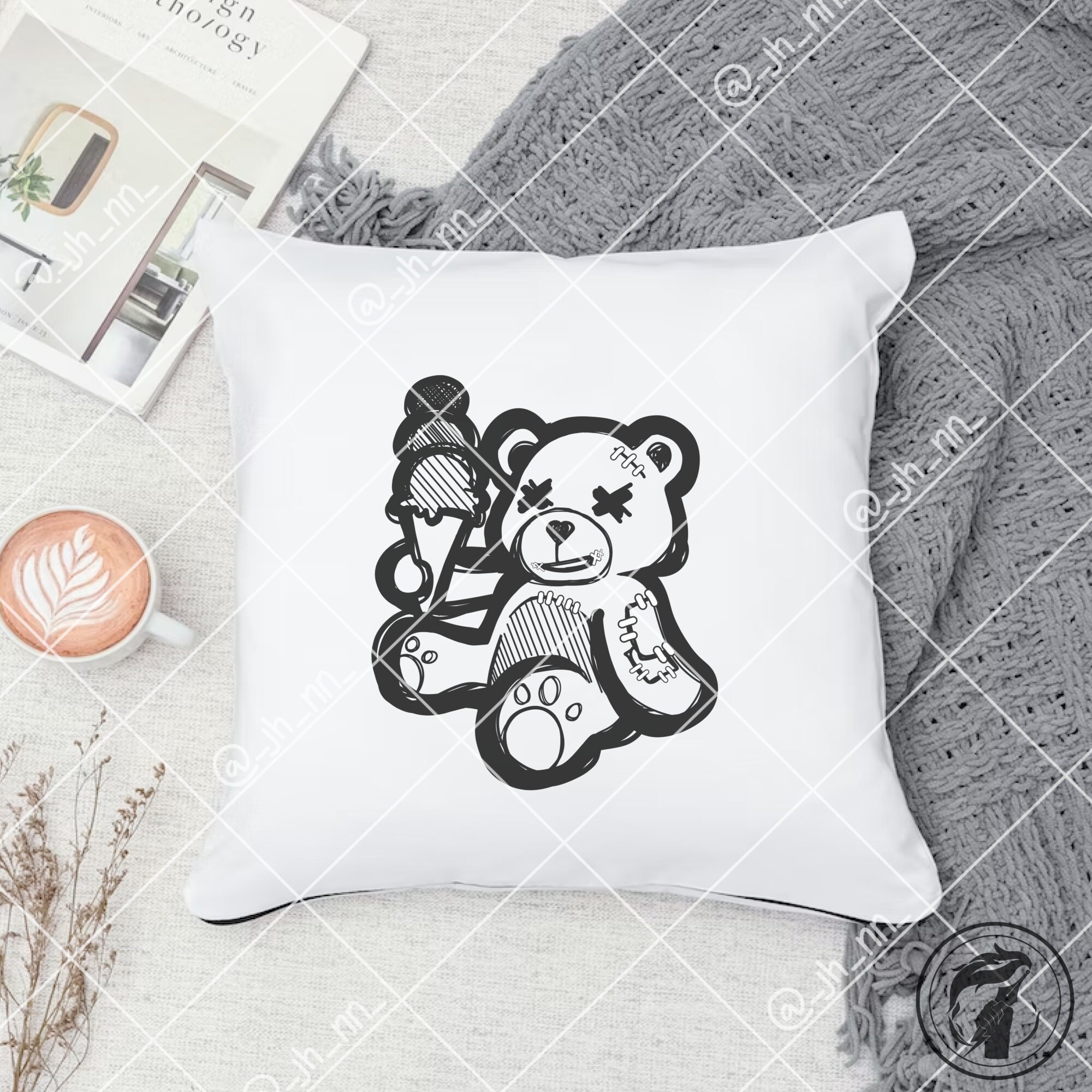 Teddy Bear Svg, Teddy Bear Ice Cream Graffiti PNG, Voodoo Teddy Bear ...