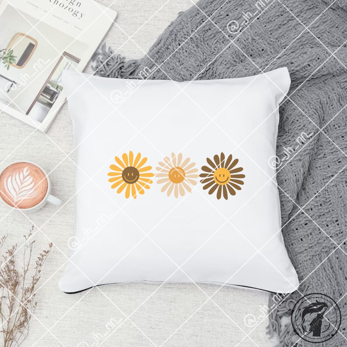 Daisy Svg Bundle, Simple Daisy Svg, Daisy Flower Svg, Smiley Face ...