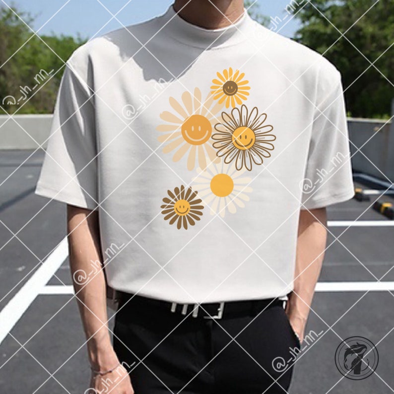 Daisy Svg Bundle, Simple Daisy Svg, Daisy Flower Svg, Smiley Face ...