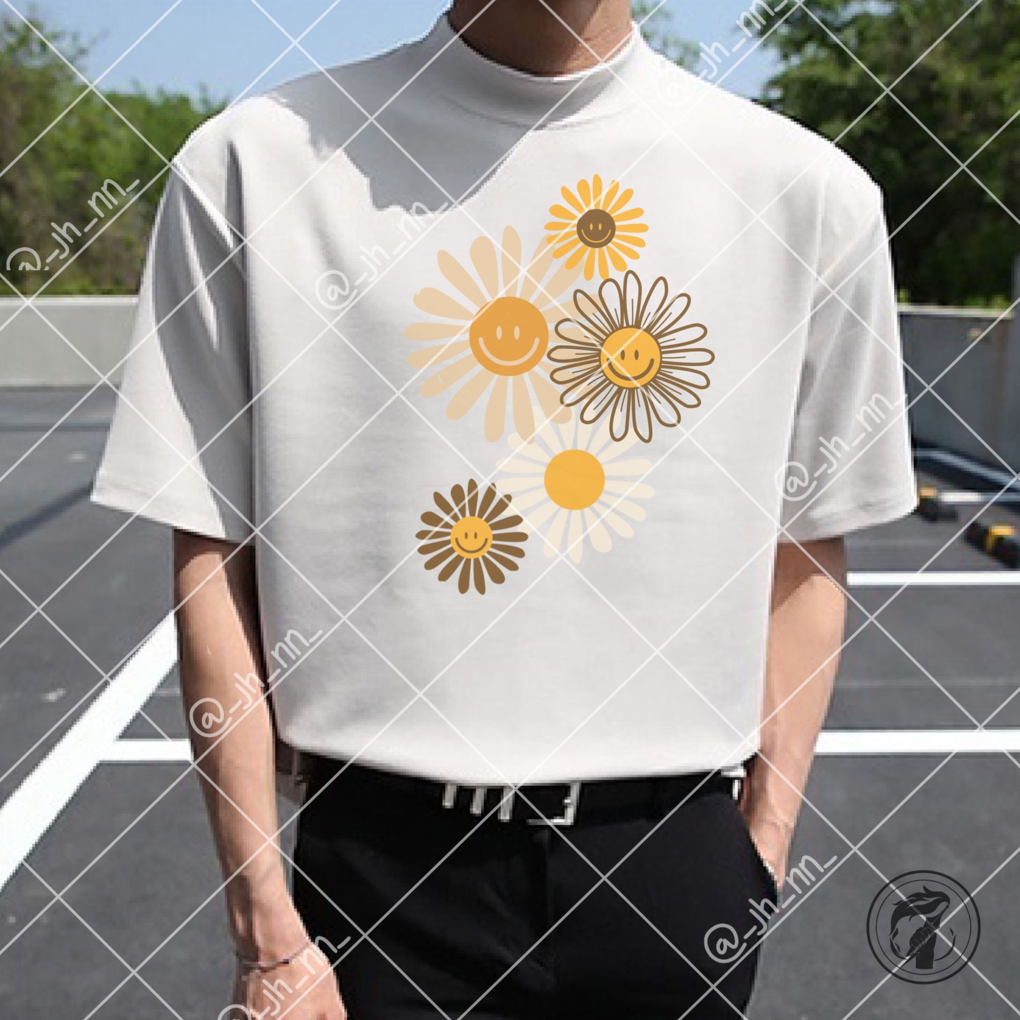 Daisy Svg Bundle, Simple Daisy Svg, Daisy Flower Svg, Smiley Face ...