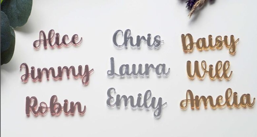 Custom Acrylic Name Sign for Treats, Custom Name in Acrylic, Custom ...