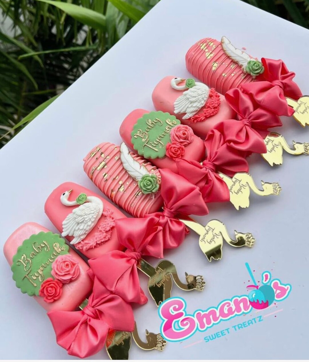 Swan Acrylic Custom Cakesicle, Custom Popsicle Sticks, Candy Apple ...