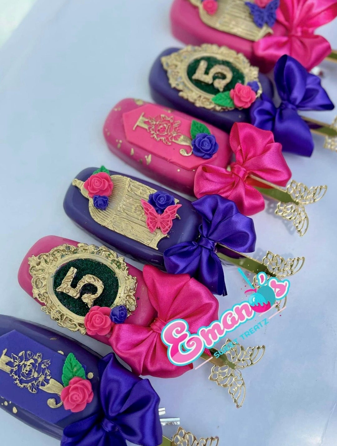 Butterfly Acrylic Custom Cakesicle, Custom Popsicle Sticks, Candy Apple ...