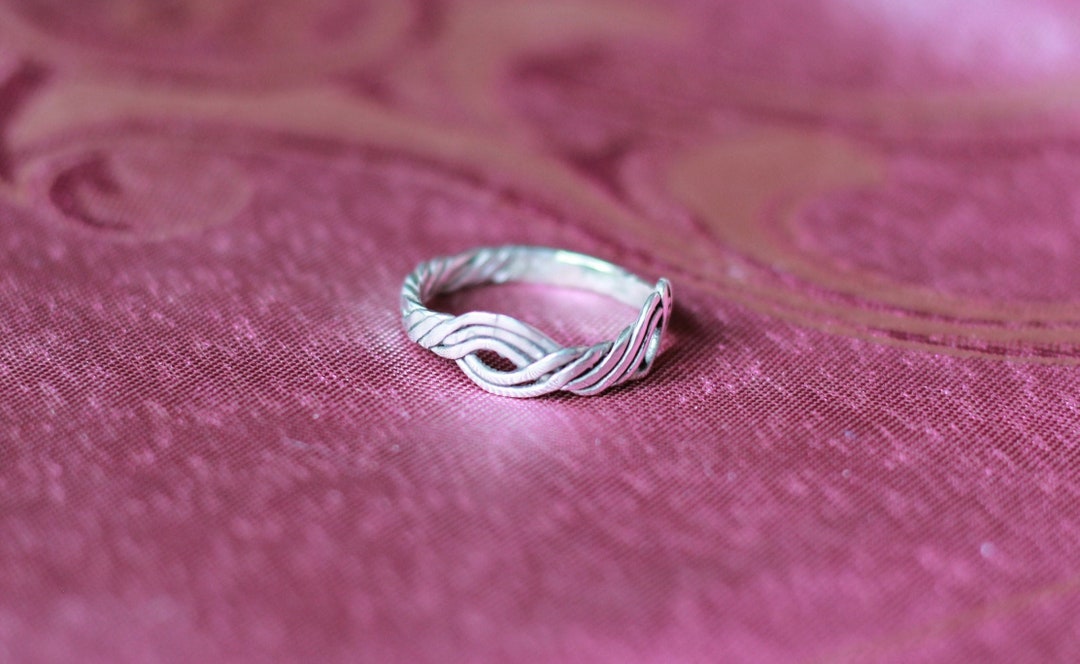 Unique Stirling Silver Weave Ring - Etsy