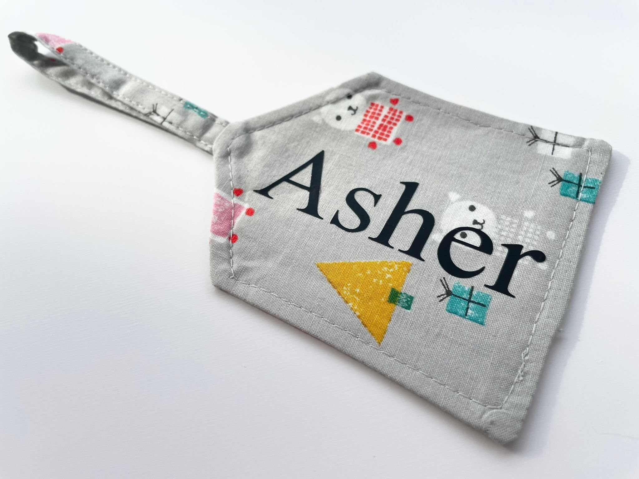 Fabric Backpack Name Tags for Kids School Bag Name Tag for Lunch Bag ...