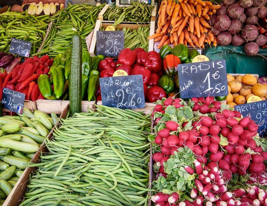 PARIS PHOTOGRAPHY: Print, Des Legumes, Marché D’aligre - Etsy