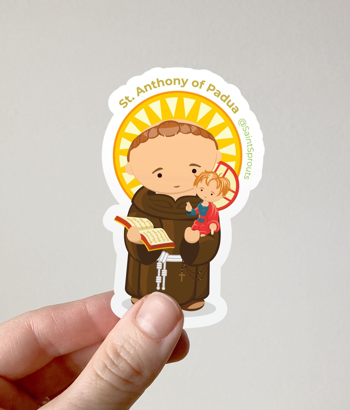 St. Anthony of Padua Sticker Catholic Gifts for Catholic - Etsy