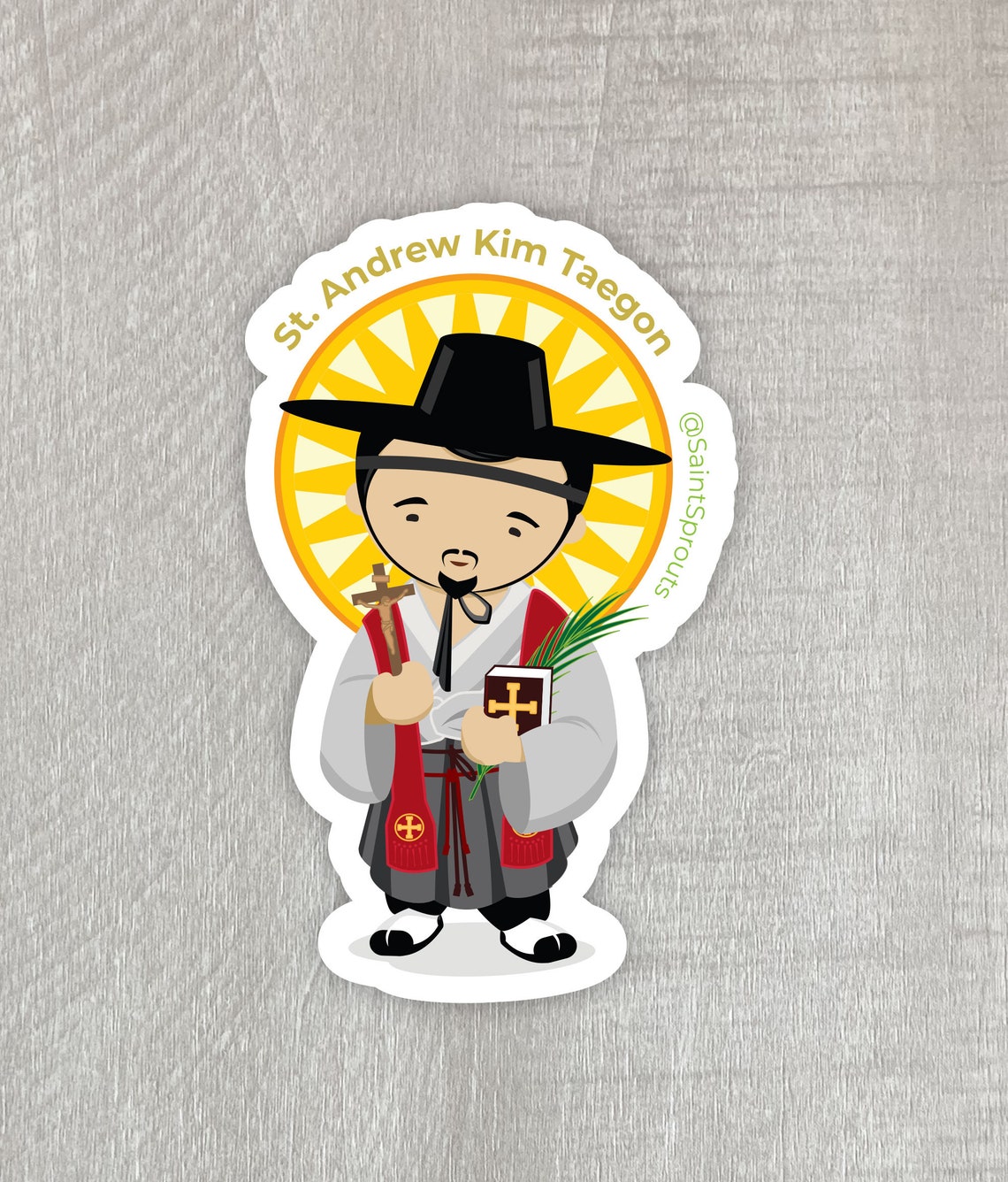 St. Andrew Kim Taegon Sticker Catholic Gifts for Teens - Etsy