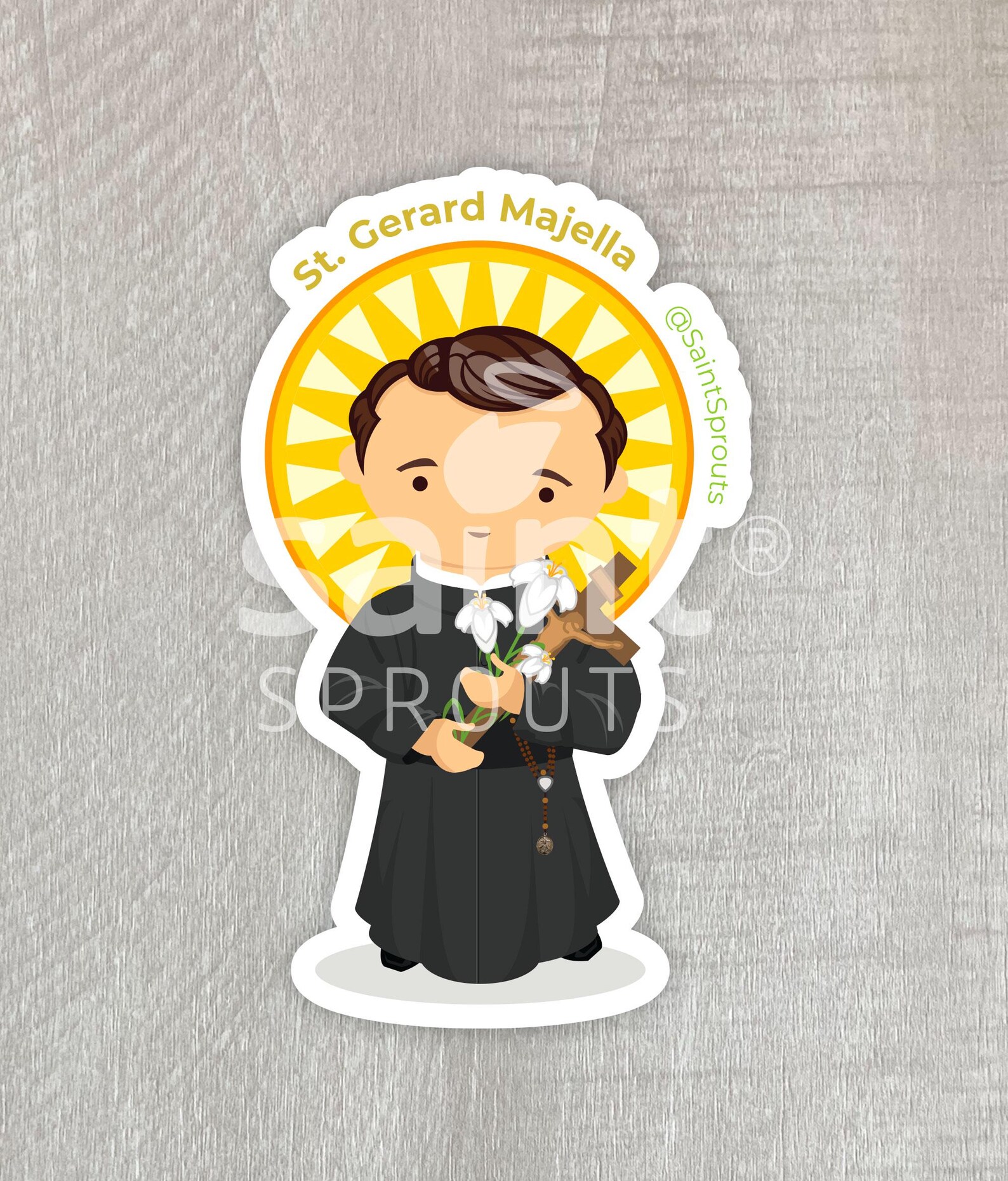 St. Gerard Majella Sticker – Patron Saint of Mothers, Fertility ...