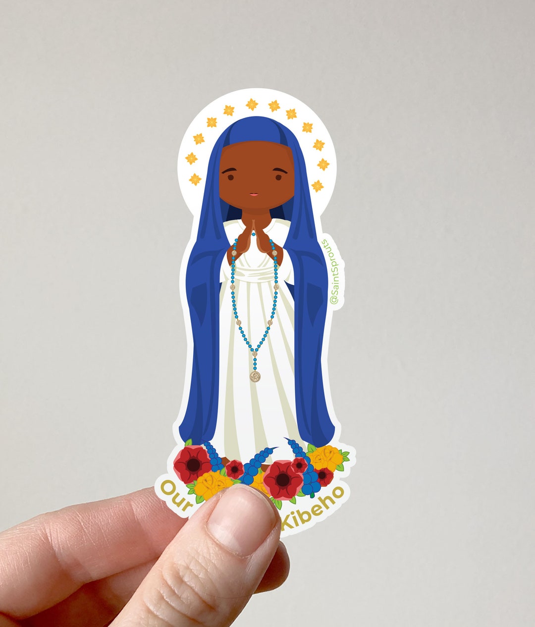 Our Lady of Kibeho Sticker Catholic Sticker Catholic Woman Gift Marian ...