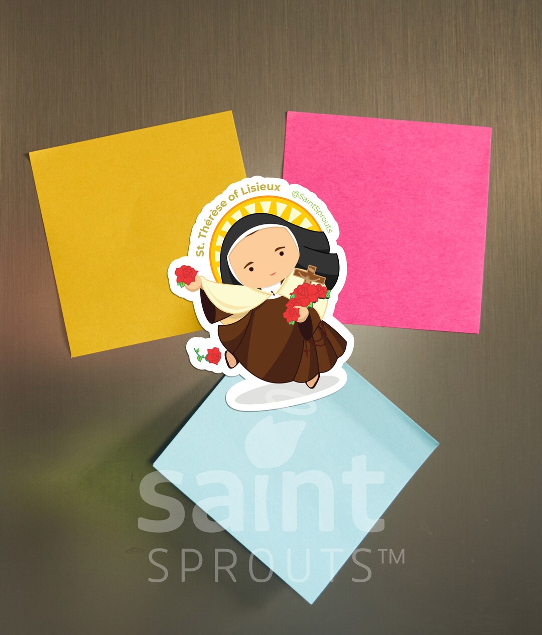 St. Thérèse of Lisieux Magnet | Catholic Little Flower Saint | Patron ...