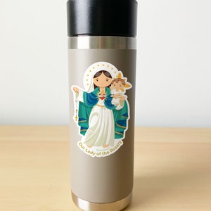 Our Lady of the Rosary Sticker Catholic Sticker Catholic Water Bottle ...