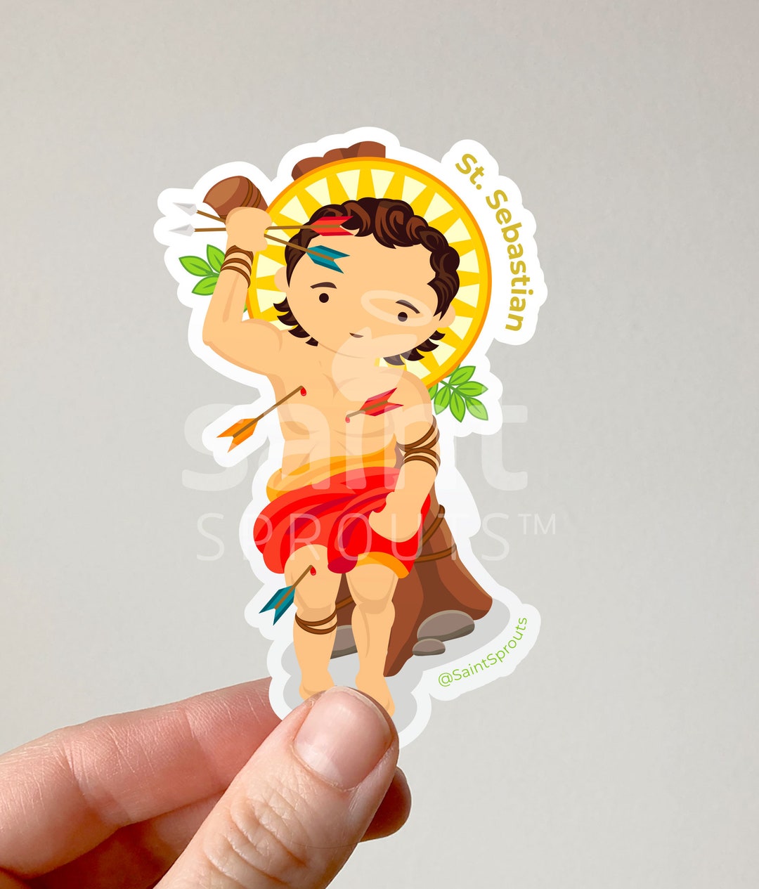St. Sebastian Sticker Catholic Gifts for Confirmation Sports Saint for ...