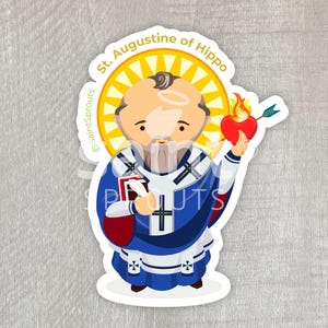 St. Augustine of Hippo Magnet | Catholic Saint Philosopher & Theologian ...