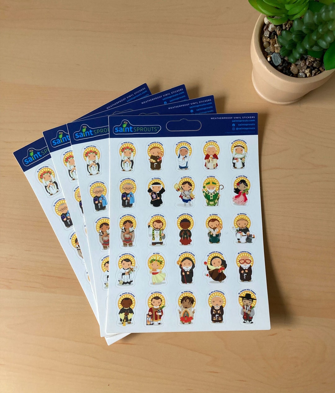 Saint Sticker Sheet Bullet Journal Stickers Planner Stickers - Etsy