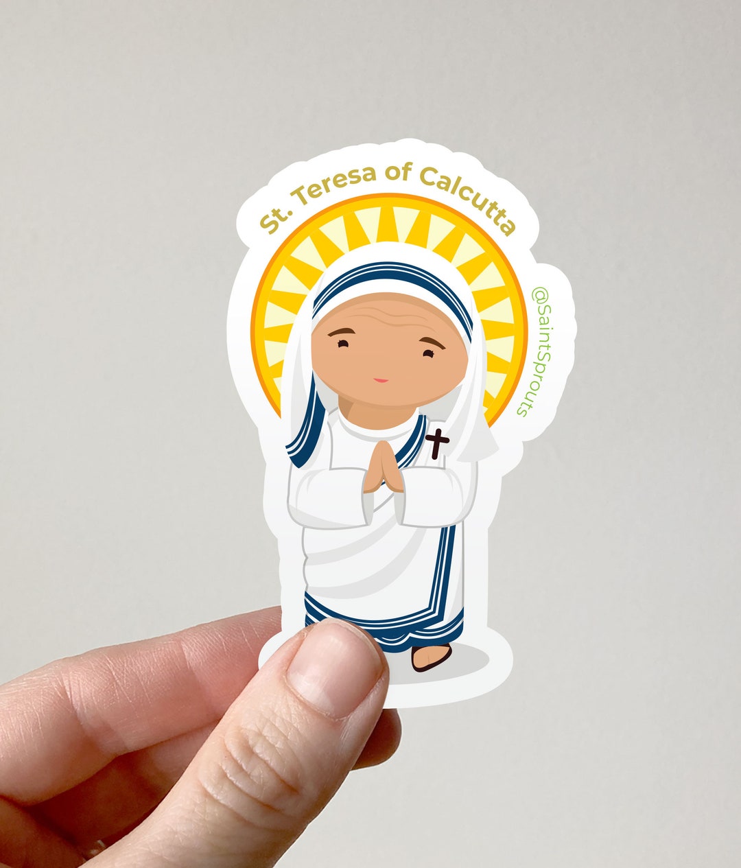 St. Teresa of Calcutta Sticker | Mother Teresa | Catholic Saint of the ...