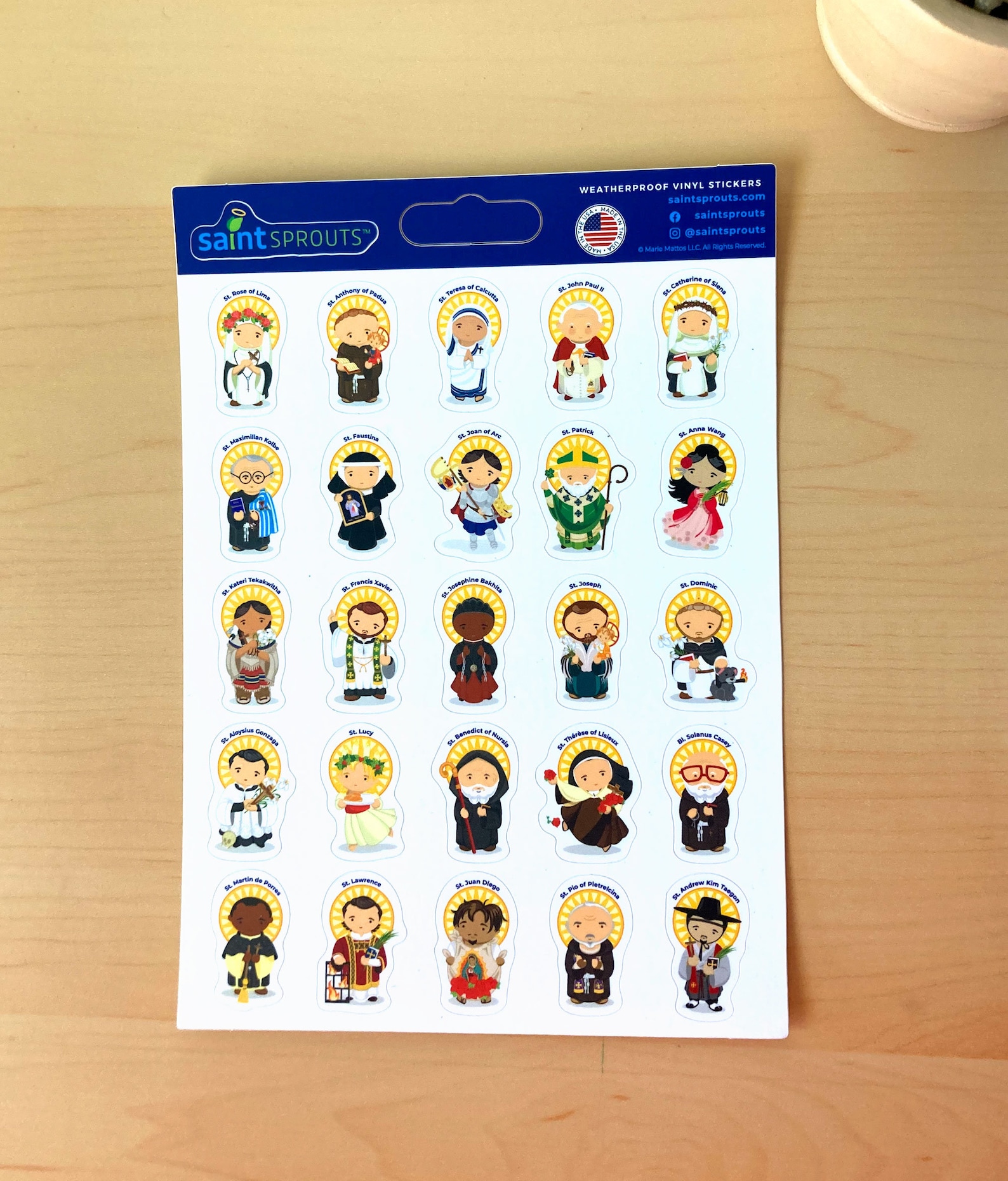 Saint Sticker Sheet Bullet Journal Stickers Planner Stickers Bible ...