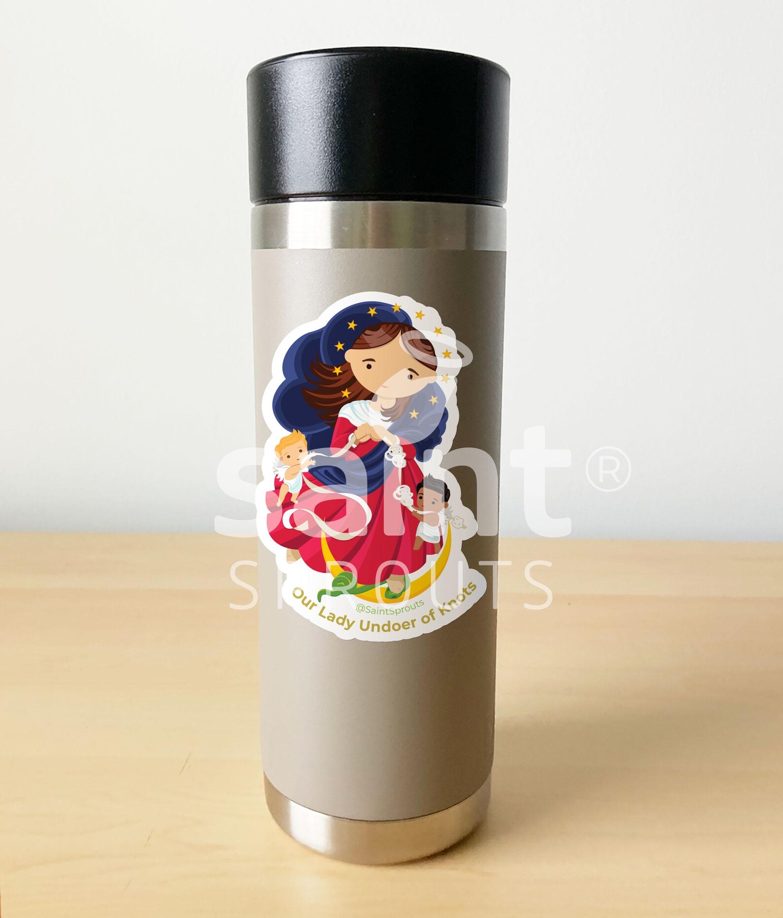 Our Lady Undoer of Knots Sticker | Maria Knotenlöserin | Catholic ...