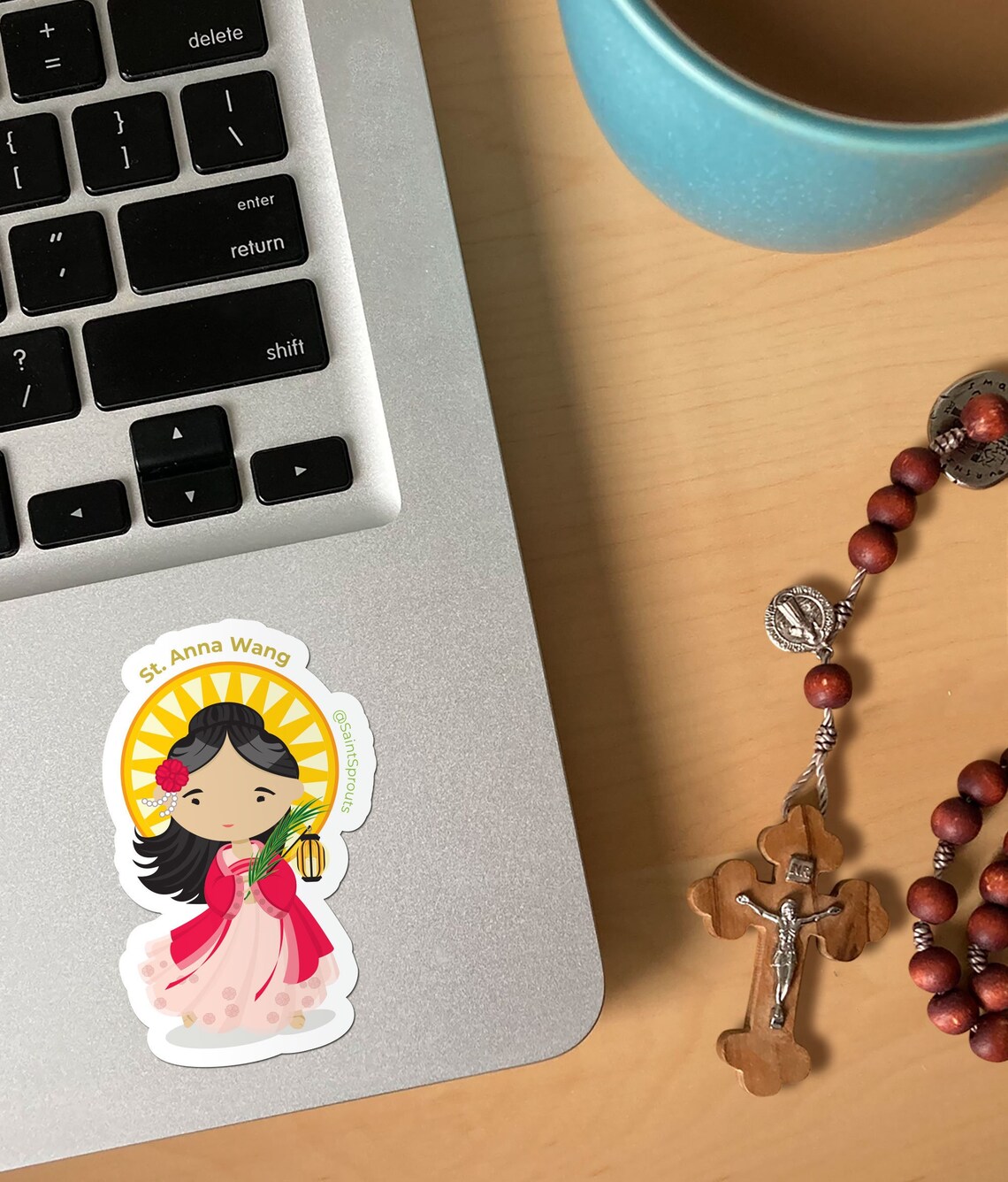 St. Anna Wang Sticker | Catholic Chinese Martyr | Teen Saint Vinyl ...