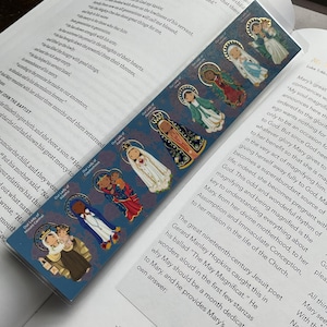 Catholic Marian Bookmark | Our Lady Bookmark | Catholic Gift Marian ...