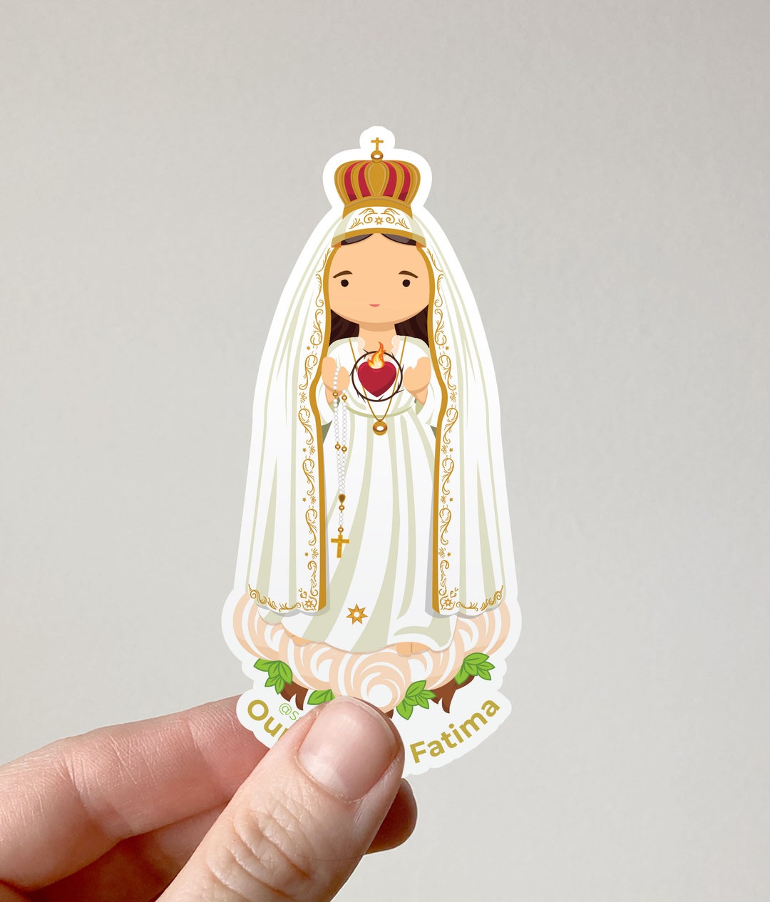 Our Lady of Fatima Sticker | Marian Apparition | Portuguese Catholic ...