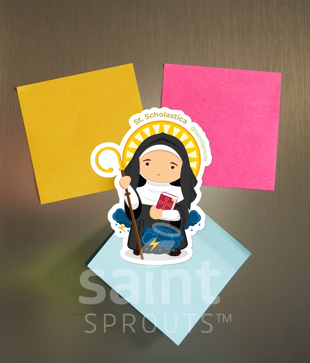 St. Scholastica Magnet | Catholic Saint of Prayer and Storm Protection ...
