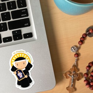 St. Faustina Sticker | Catholic Divine Mercy Saint | Secretary of ...