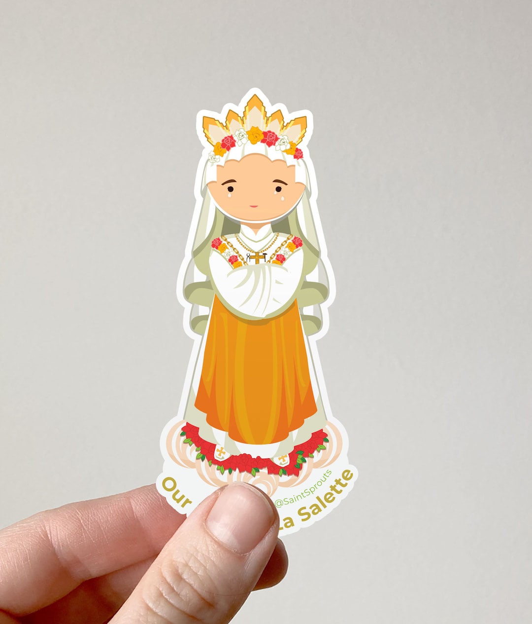 Our Lady of La Salette Sticker | French Marian Apparition | Weeping ...