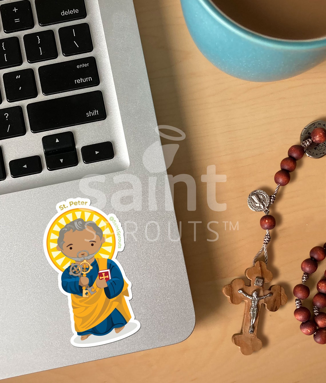 St. Peter Sticker | Catholic First Pope | Keys of Heaven Apostle ...