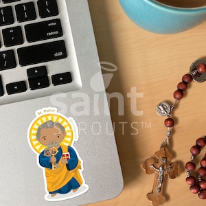 St. Peter Sticker | Catholic First Pope | Keys of Heaven Apostle ...